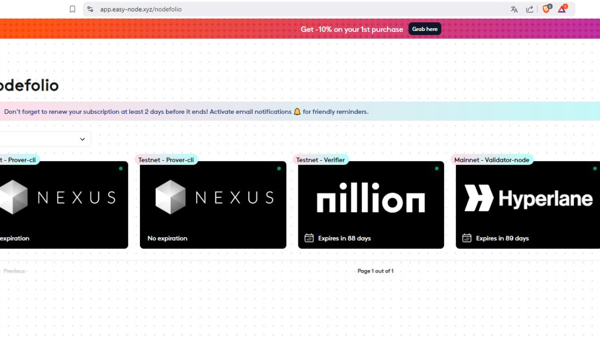 EasyNode - Node running made easy